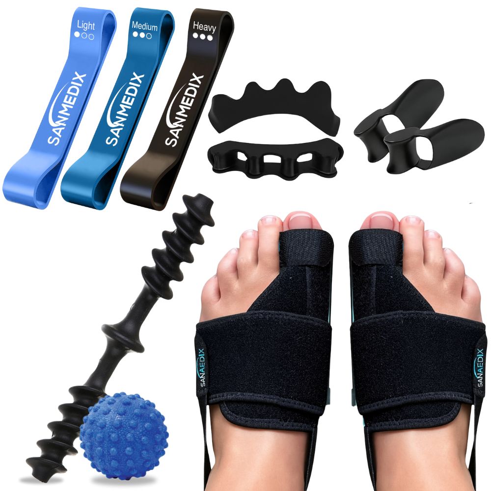 Hallux-Care Komplettset – Alles-in-einem Set bei Hallux Valgus – Sanmedix